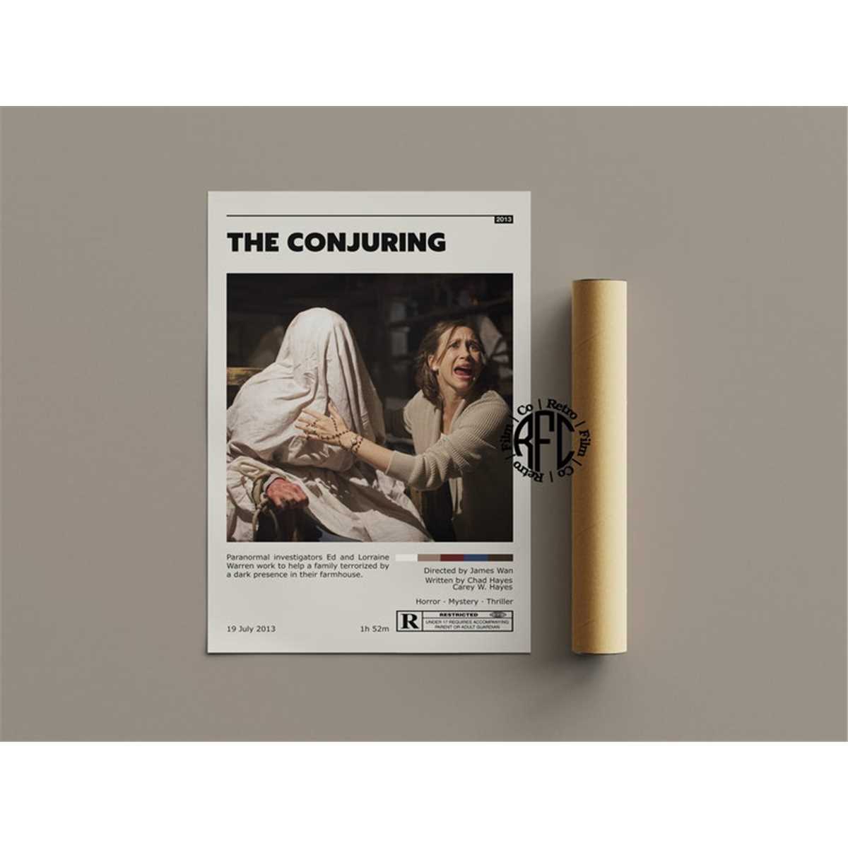 The Conjuring Retro Movie Poster Print | Minimalist Movie Po | Inspire ...