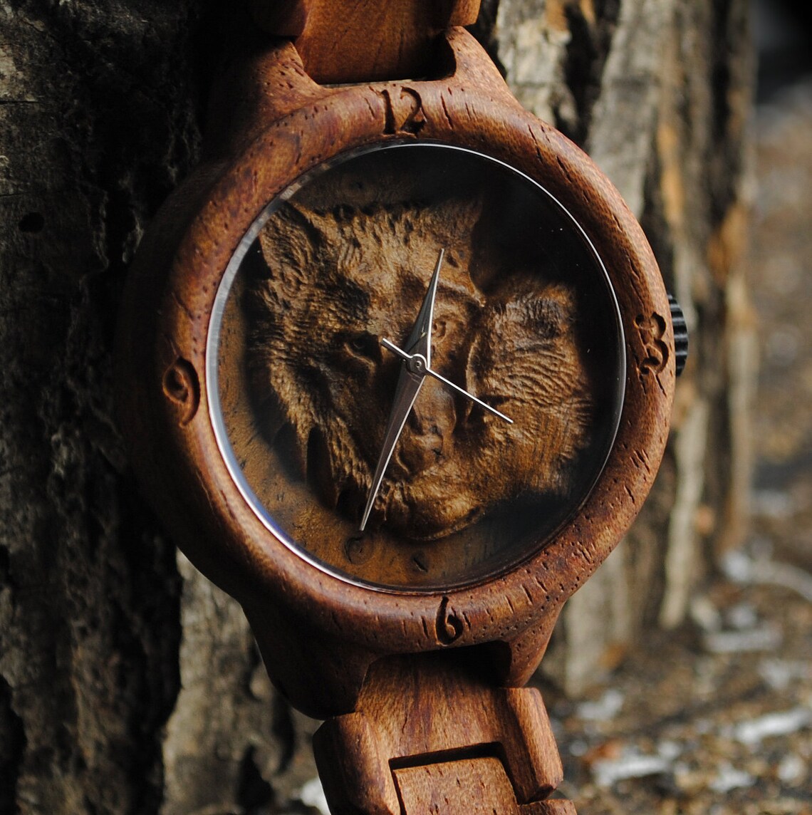 Wild Bear | WOODEN WRIST WATCH | Inspire Uplift