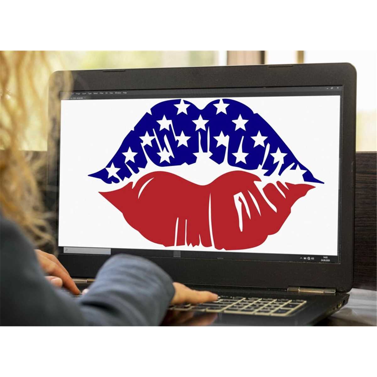 American Lips : Land of the Free, Cricut Design Space Cut Fi | Inspire ...
