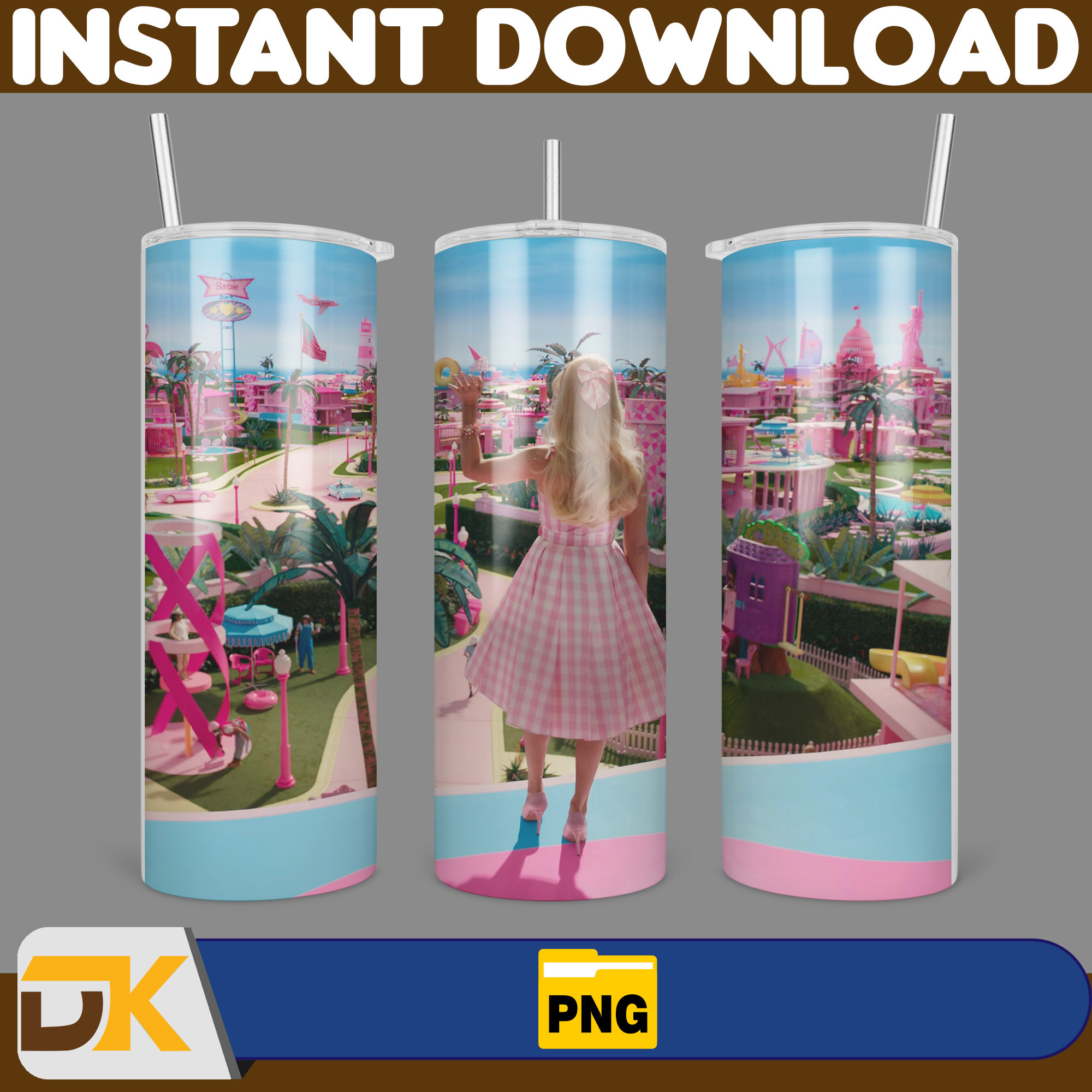 Barbie Tumbler Wrap, Come On Barbie Sublimation, Barbie Doll | Inspire ...
