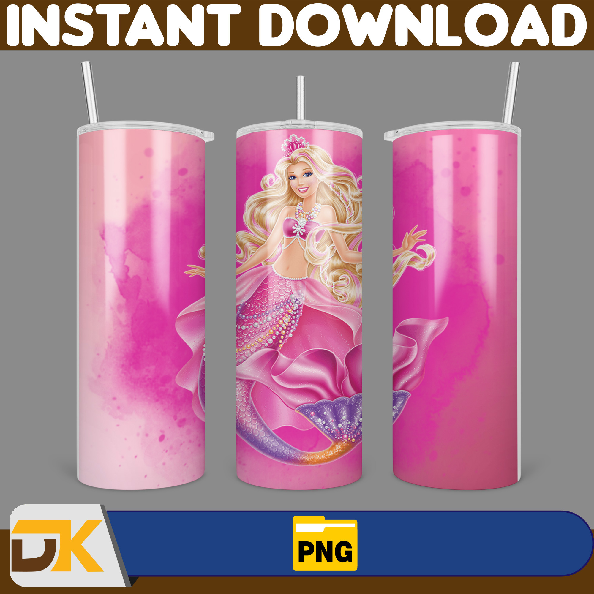 Barbie Tumbler Wrap, Come On Barbie Sublimation, Barbie Doll | Inspire ...
