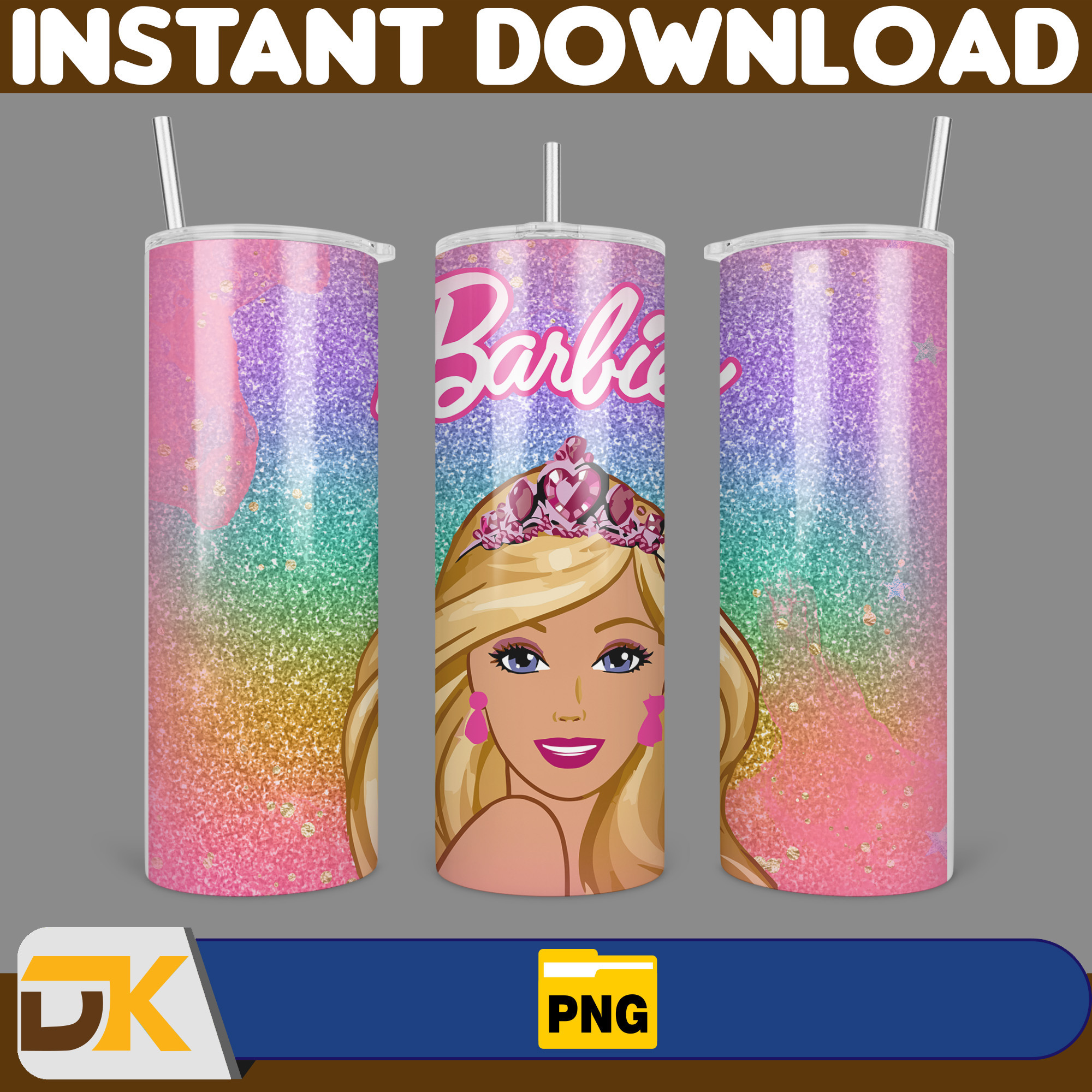 Barbie Tumbler Wrap, Come On Barbie Sublimation, Barbie Doll | Inspire ...
