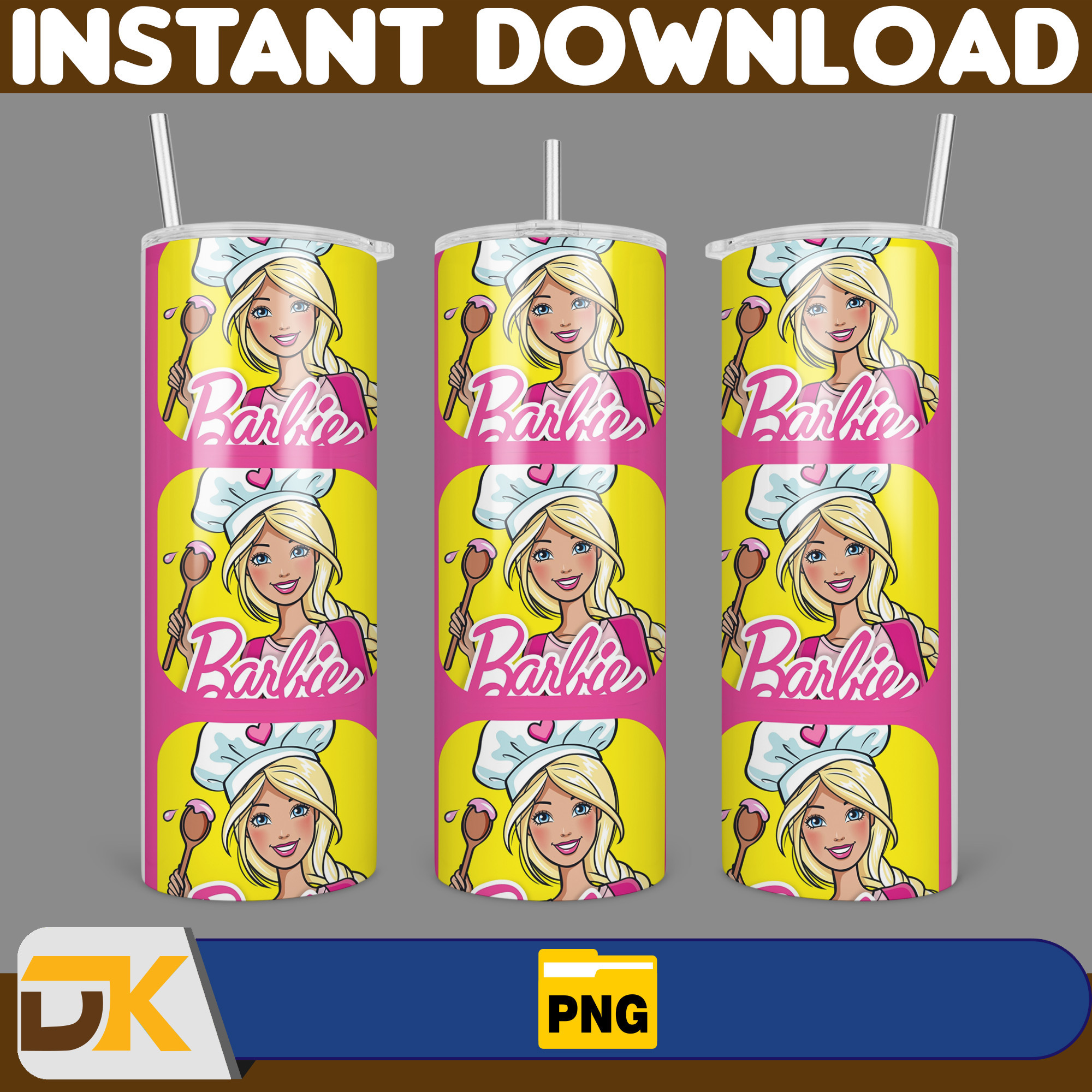 Barbie Tumbler Wrap, Come On Barbie Sublimation, Barbie Doll | Inspire ...