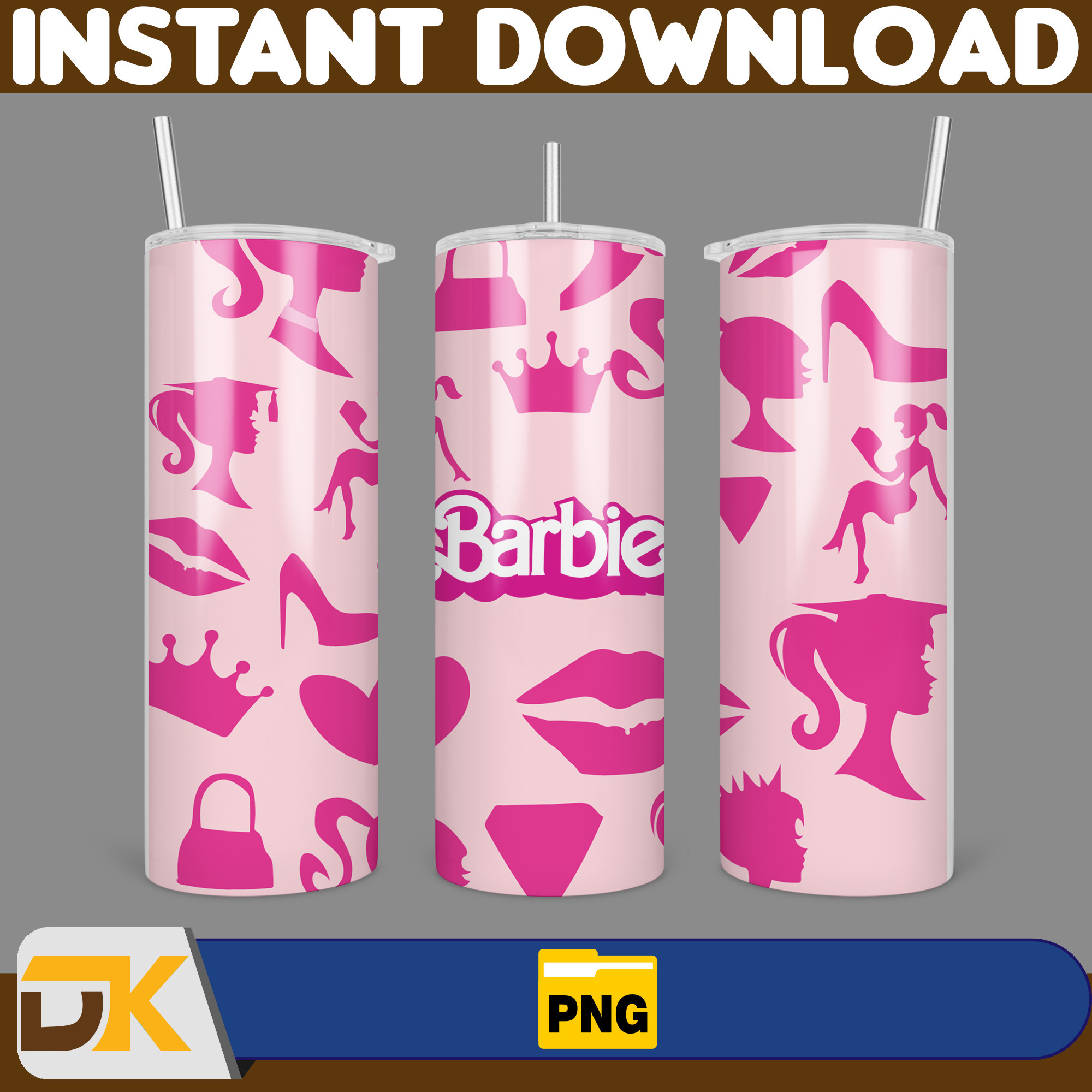 Barbie Tumbler Wrap, Come On Barbie Sublimation, Barbie Doll | Inspire ...