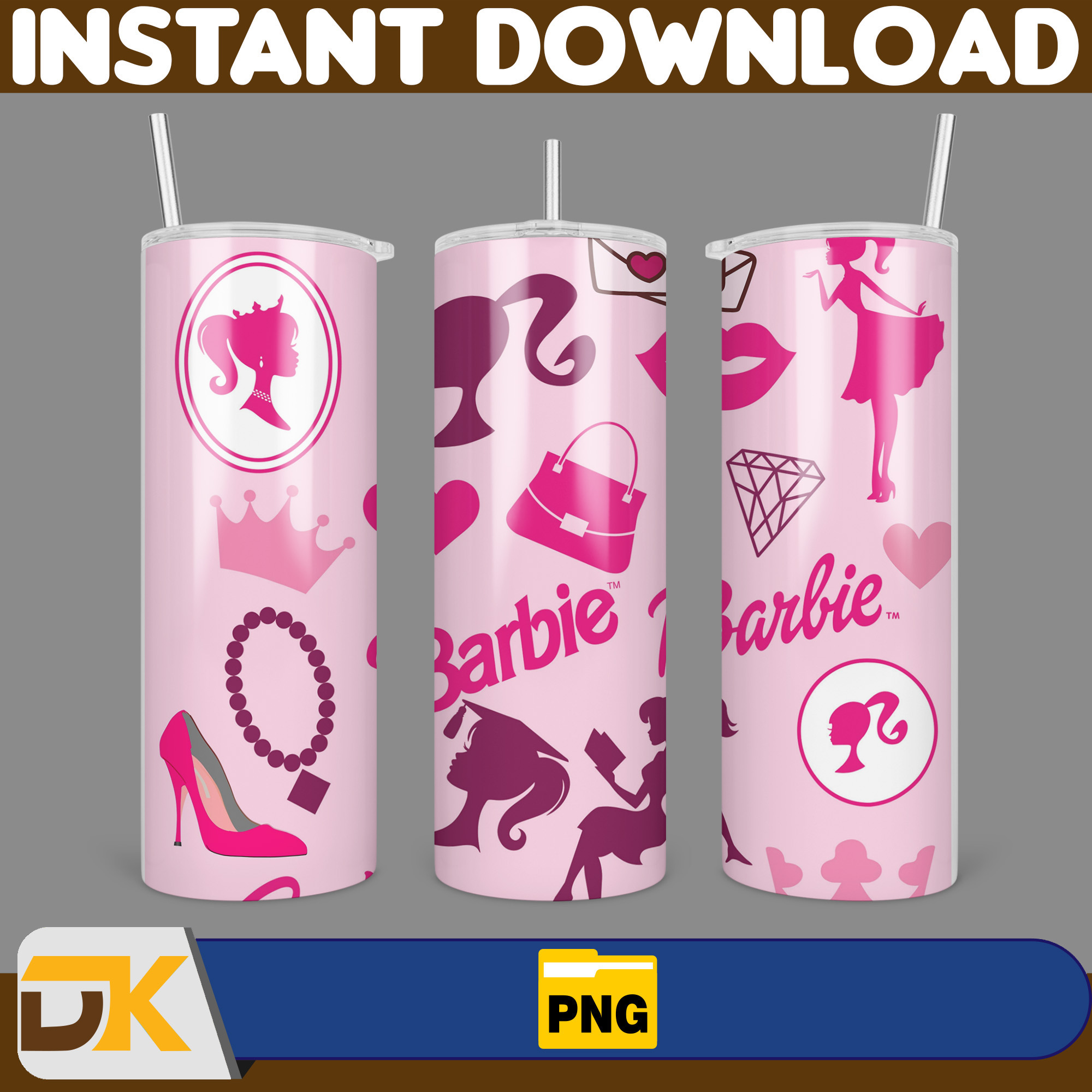 Barbie Tumbler Wrap, Come On Barbie Sublimation, Barbie Doll | Inspire ...