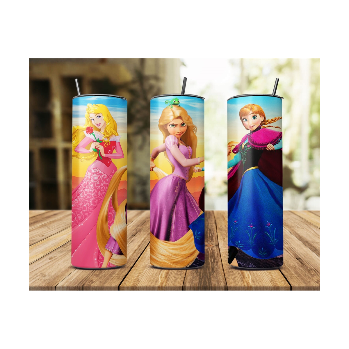 Princess Disney 20oz Skinny Tumbler Wrap Png, Disney Png, Pr | Inspire ...