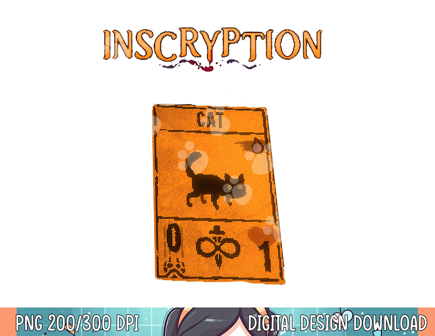 Inscryption Psychological Cat Card Game Halloween Scary png, | Inspire ...