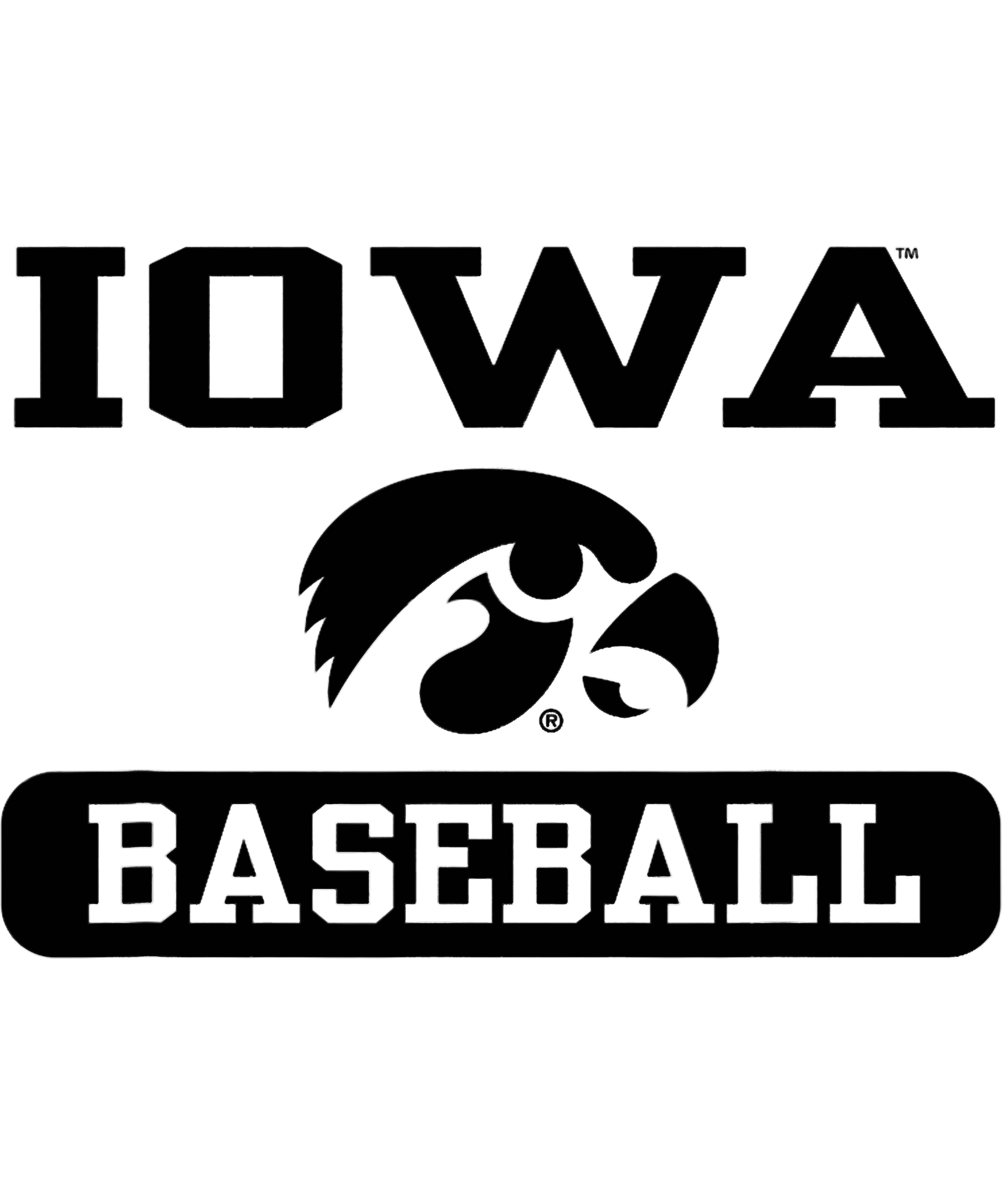 Iowa Hawkeyes Baseball Logo Officially Licensed png, sublima | Inspire ...