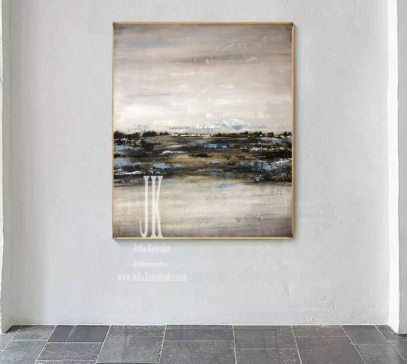 Abstract Painting on Canvas by Julia Kotenko | Inspire Uplift