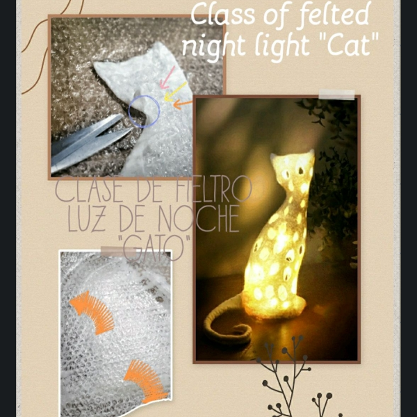 Tutorial course clase of felting author's techniques night | Inspire Uplift