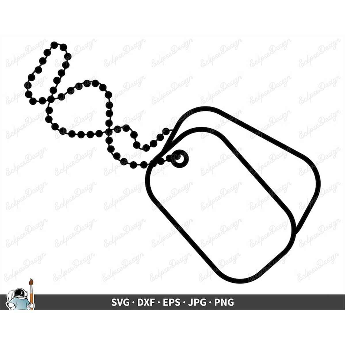 Dog Tags Clip Art