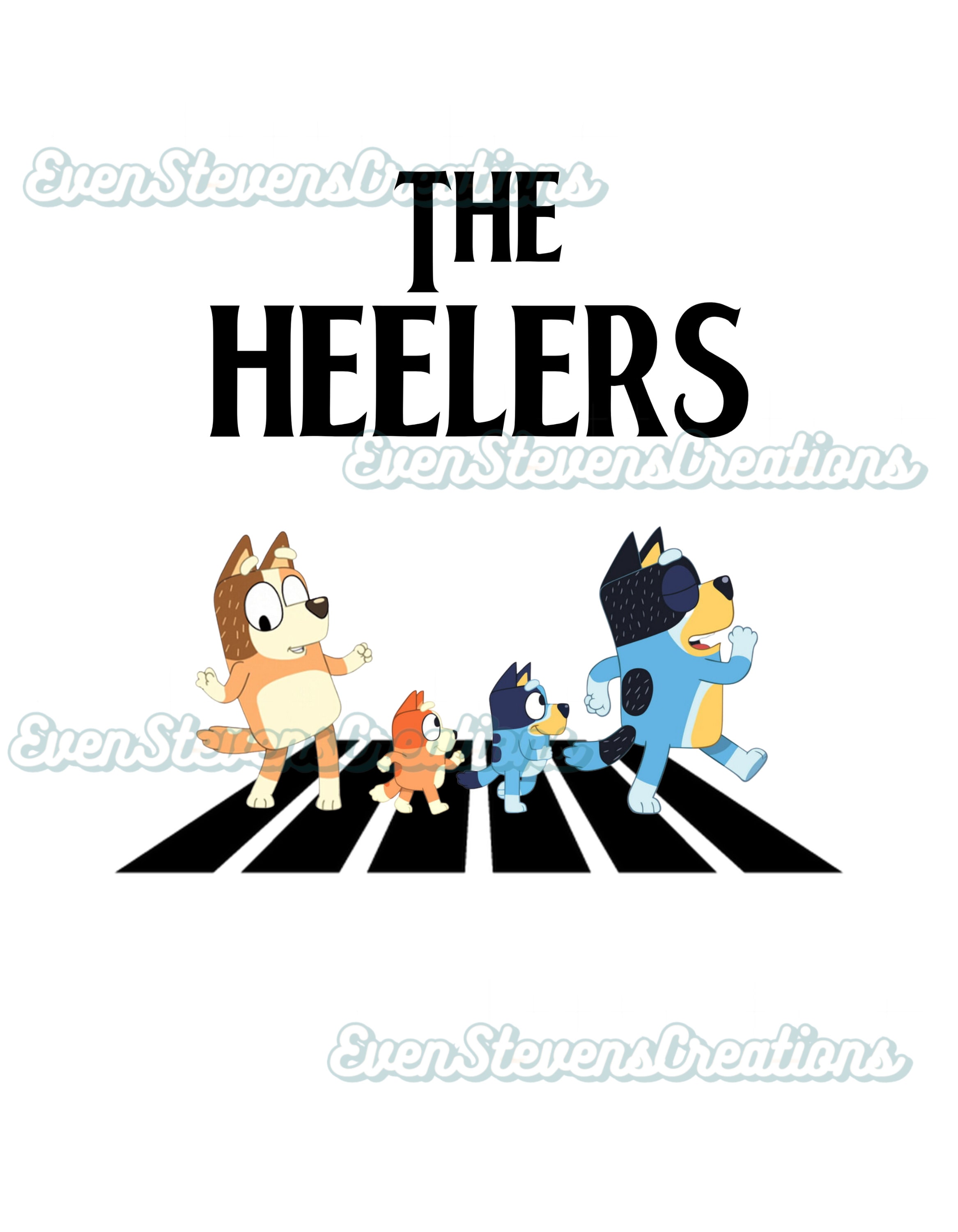 Bluey family the heelers abbey road the Beatles kids cartoon | Inspire ...