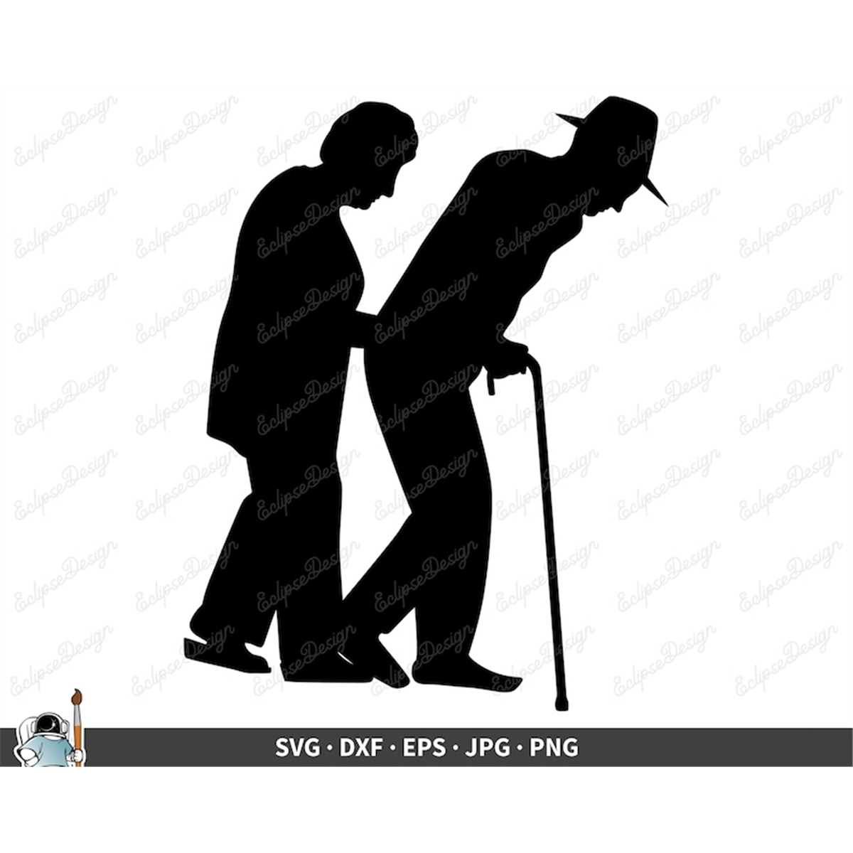elderly couple svg - Inspire Uplift