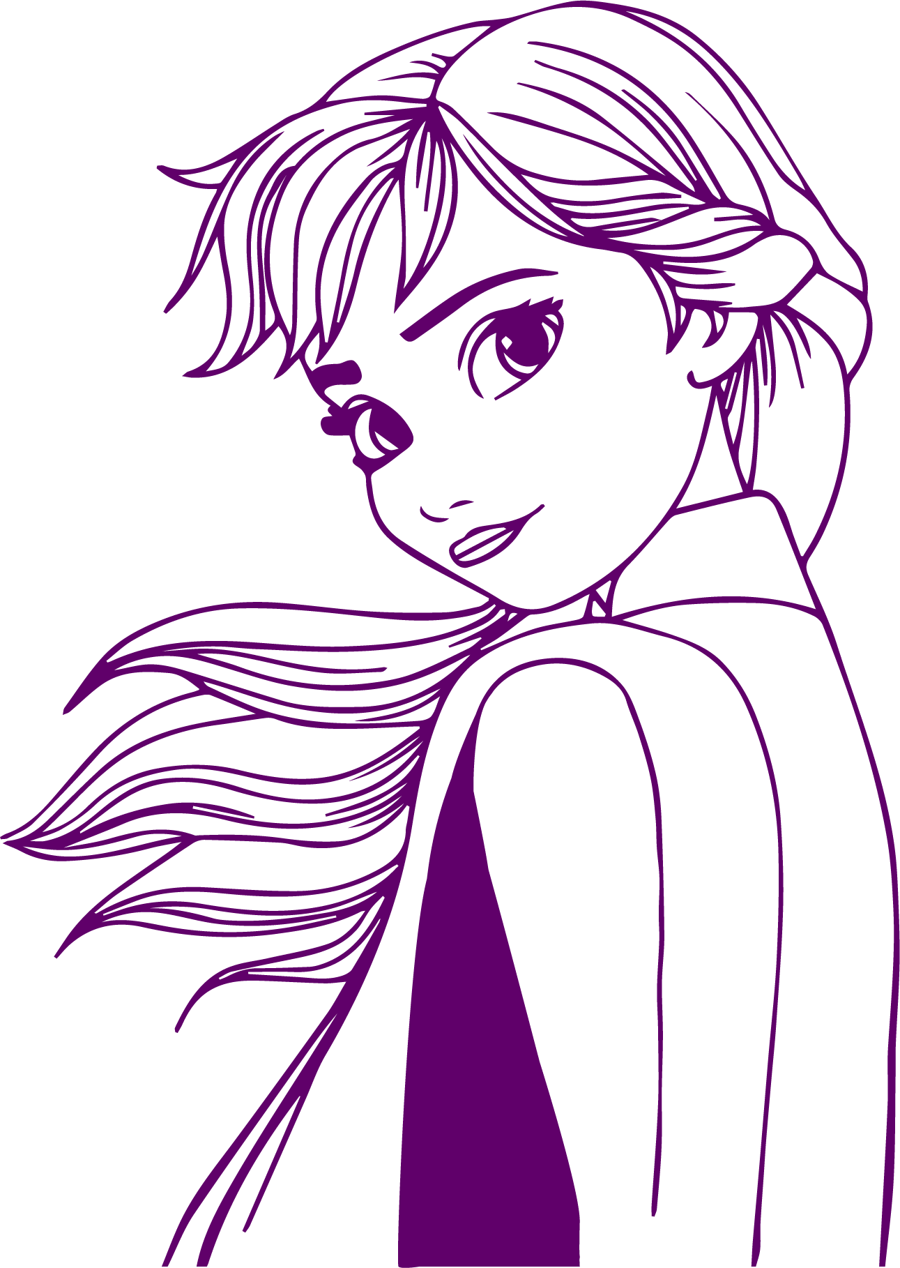 Anna Svg, Frozen Svg, Frozen Clipart, Princess Svg, Disney S | Inspire ...