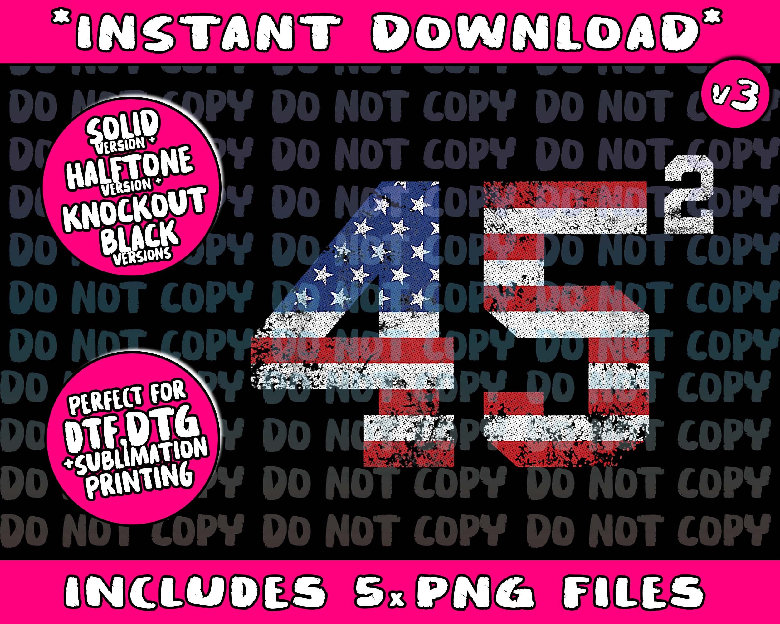 45 Squared Trump 2024 Second Term USA Vintage Png Bundle, Tr | Inspire ...