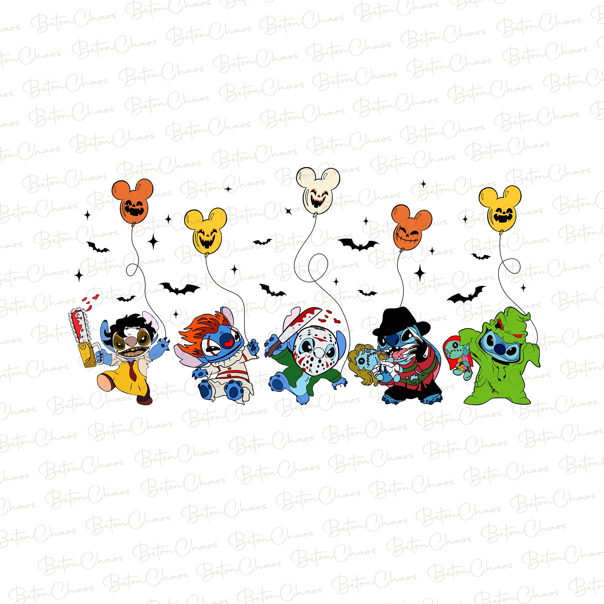 Stitch Halloween Character Horror Png, Stitch Friends Hallow | Inspire ...