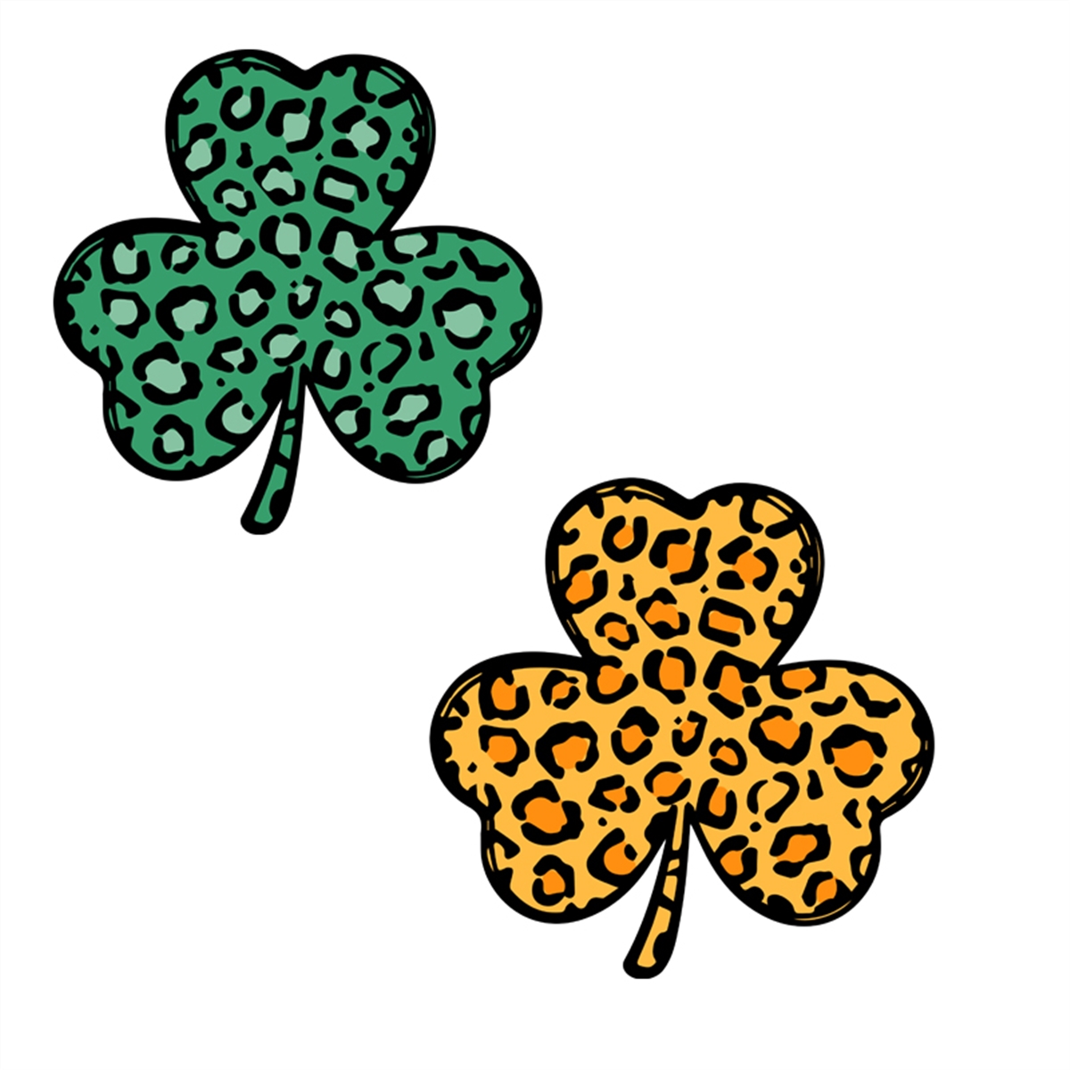 Plaid Leopard, Shamrock Svg, St. Patricks Day Svg, Plaid Sha | Inspire ...