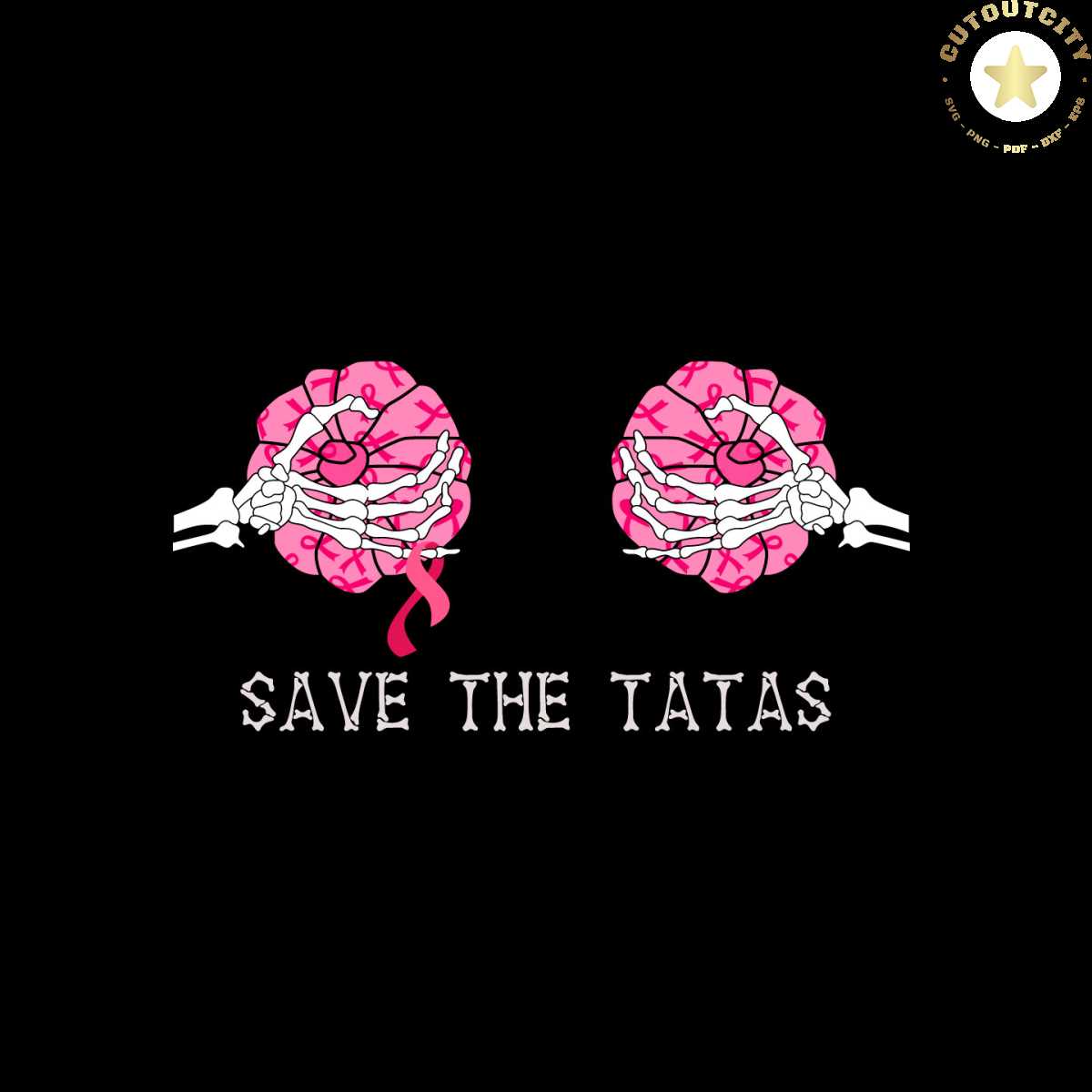 Save The Tatas Breast Cancer Awareness Vector Svg, Pink Wari | Inspire ...
