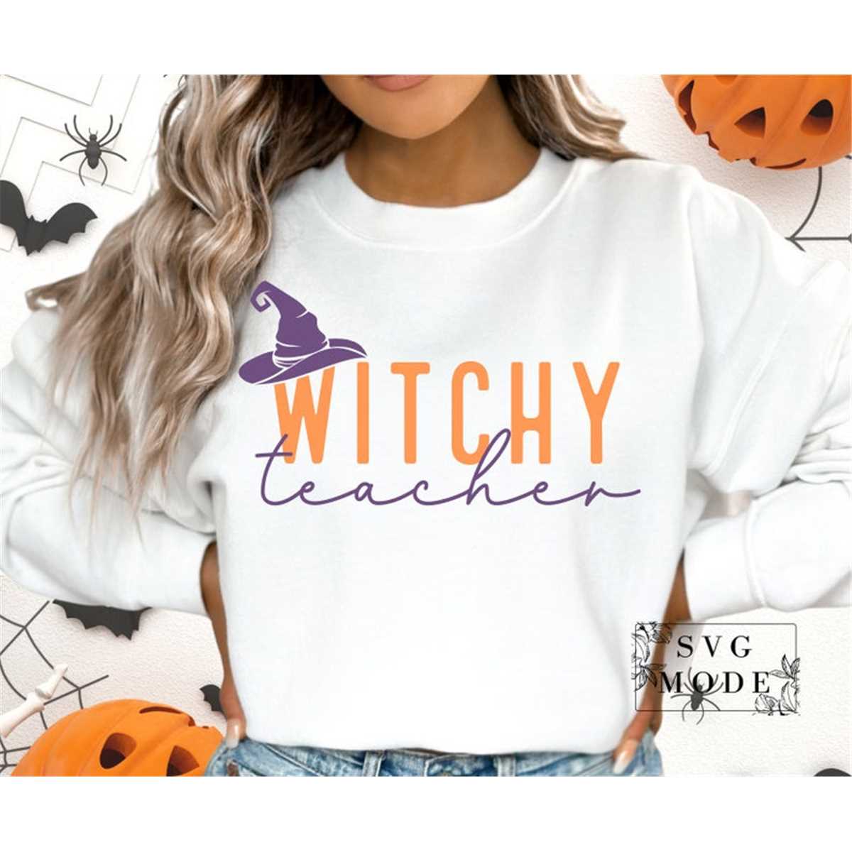 Spooky Teacher SVG PNG, Trick or Teach Svg, Funny Halloween - Inspire ...