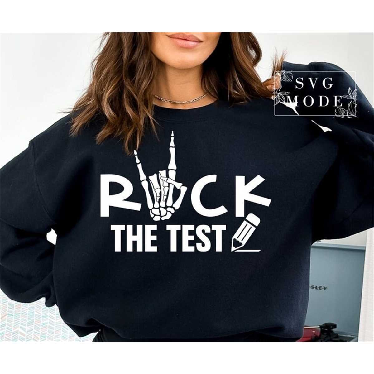 Rock The Test SVG PNG PDF, Test Day Teacher Shirt Svg, Testi | Inspire ...