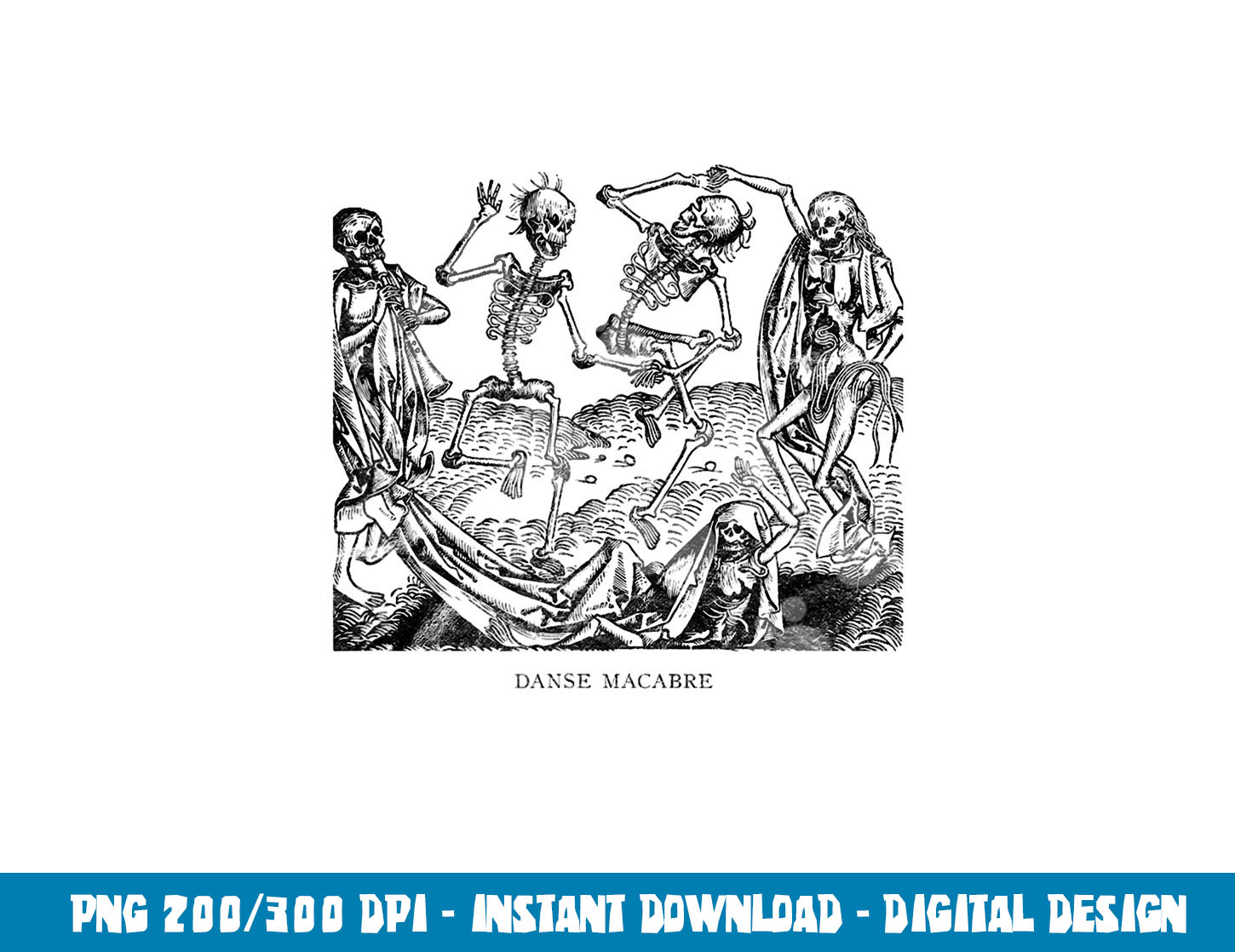 Dance of Death Danse Macabre Skeleton Skull Halloween png, s | Inspire ...