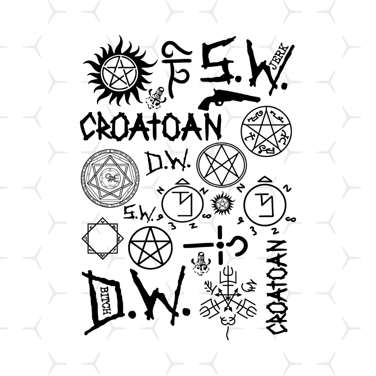 Supernatural Symbol Bundle Svg, Trending Svg, SW DW Svg, Sup | Inspire ...