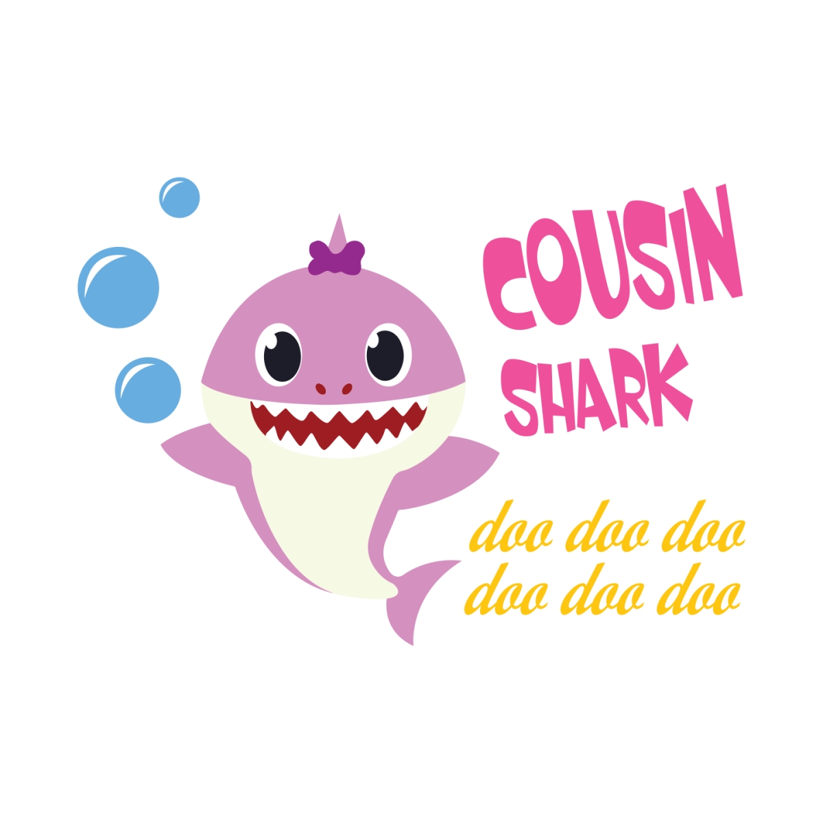 Cousin Shark Doo Doo Doo Svg, Family Svg, Cousin Shark Svg, | Inspire ...