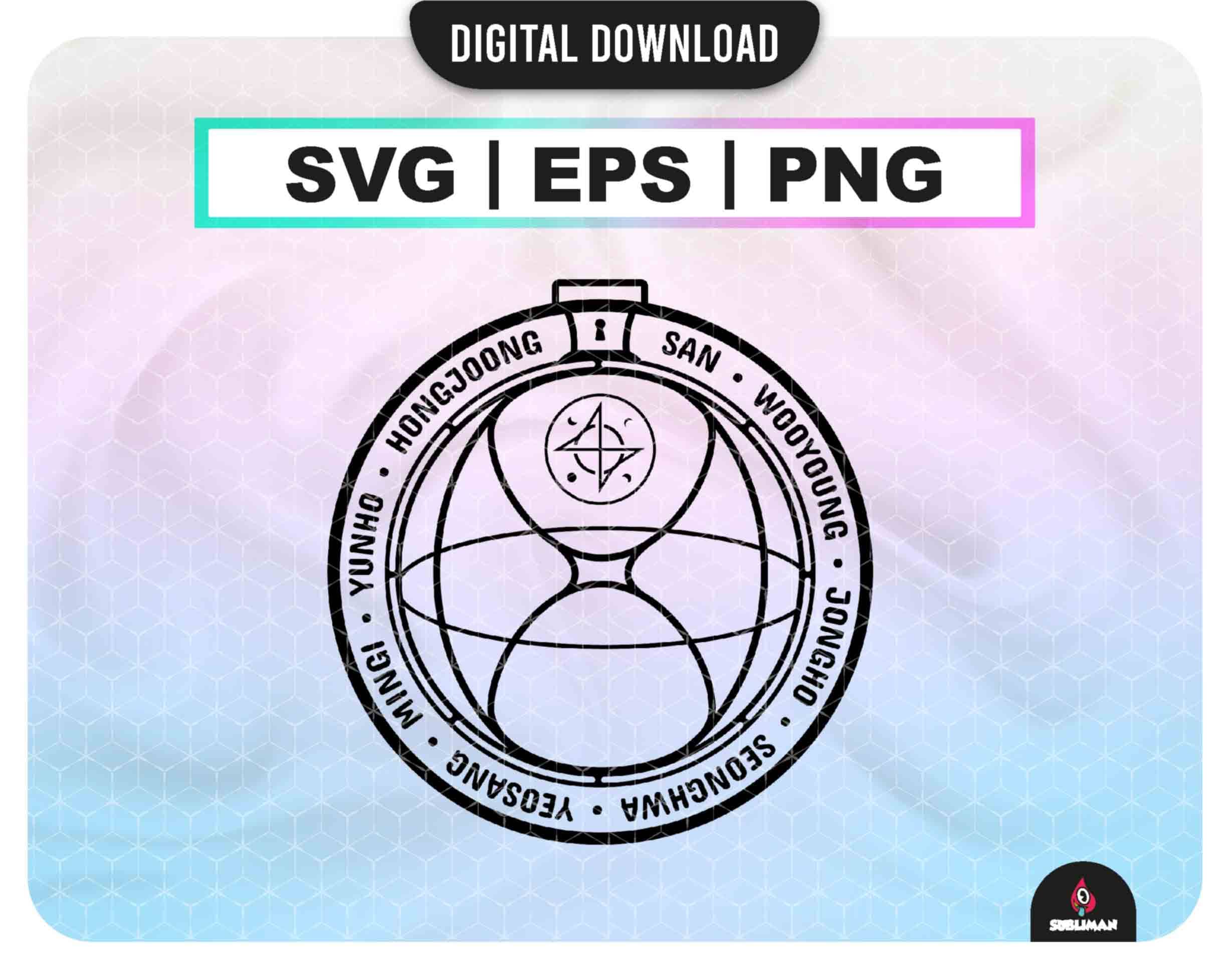 Ateez SVG , ateez member PNG , Kpop Star svg , ateez light | Inspire Uplift