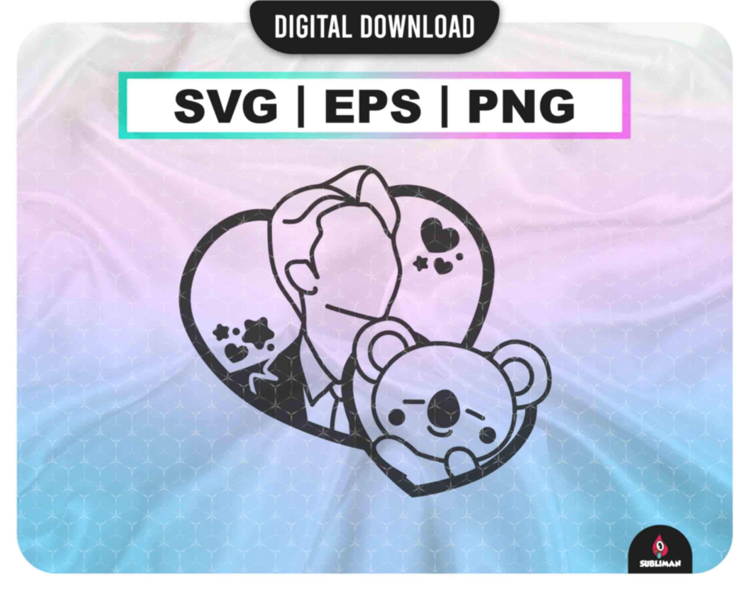 NAMJOON, koya BT21 svg , Rm bts Kpop Star PNG , BTS members - Inspire ...