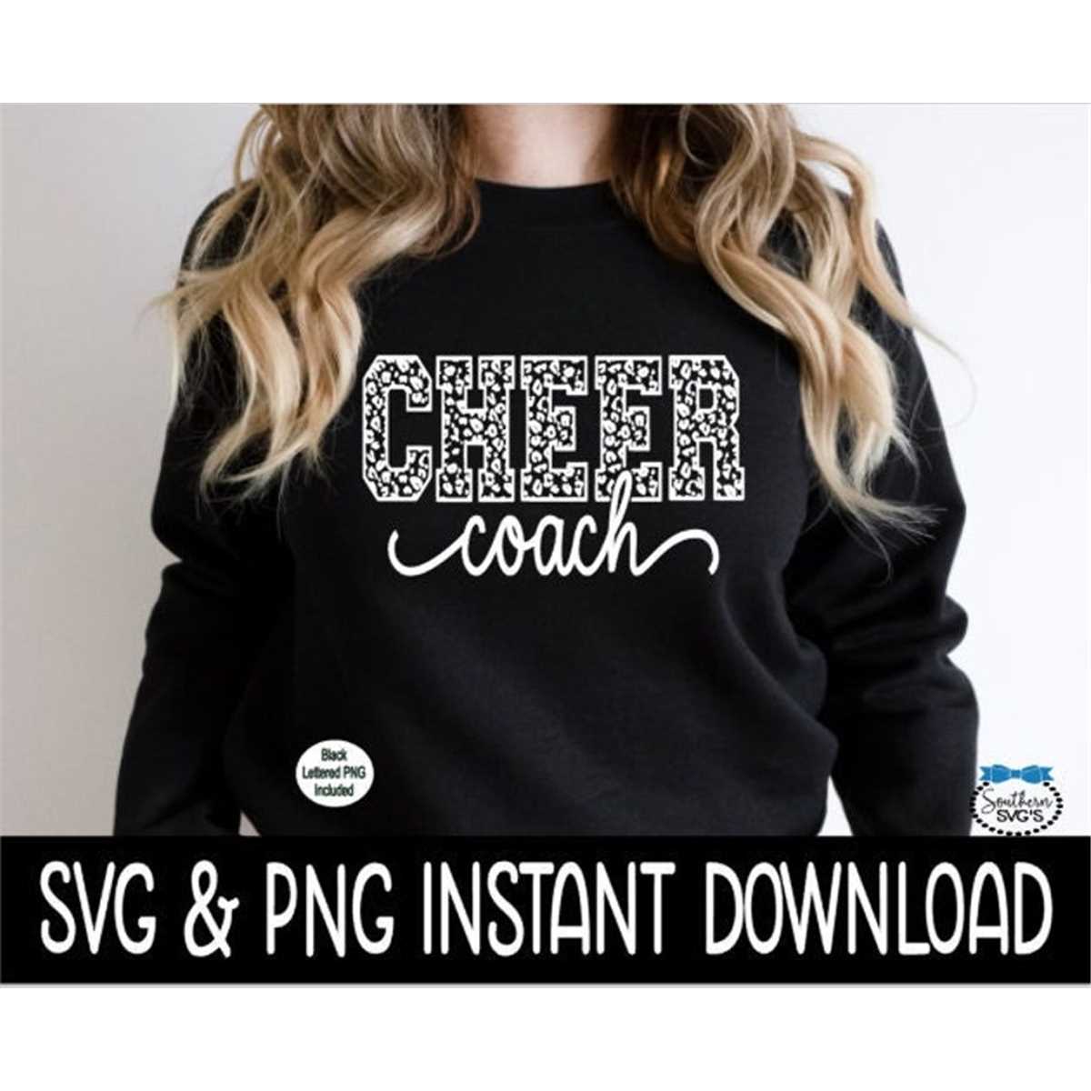 Cheer Coach Leopard SVG, Cheerleader PNG, Wine Glass SvG, Ch - Inspire ...