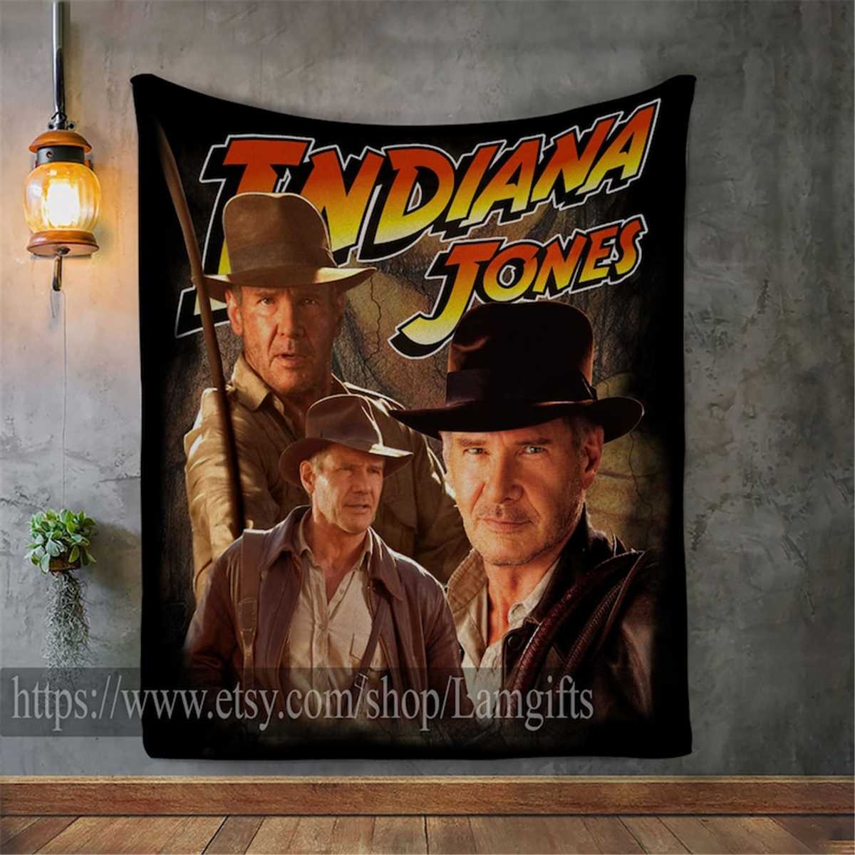 Indiana Jones Blanket, Indiana Jones Photo Blanket, Indiana | Inspire ...