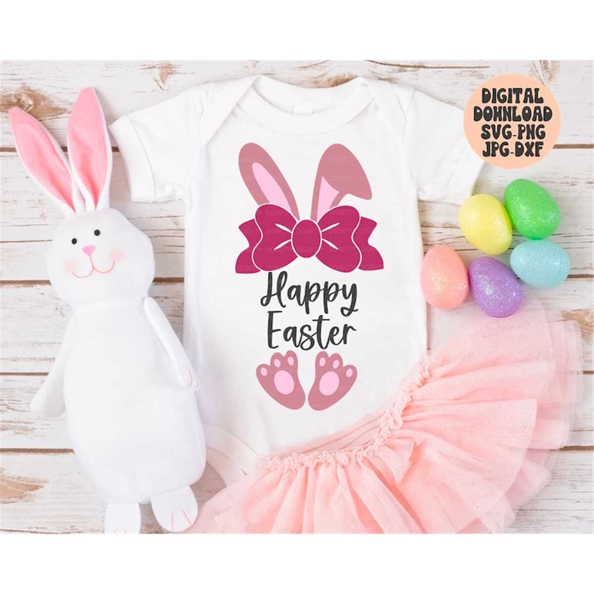 Easter Bunny Svg, Png Jpg Dxf, Happy Easter Svg, Bunny, Rabb - Inspire ...