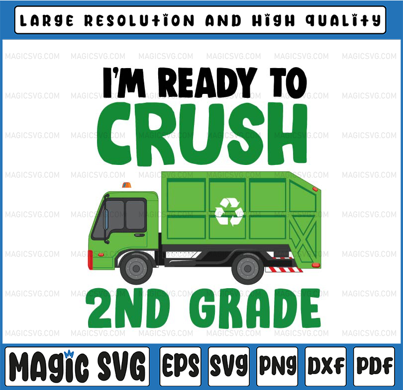 I'm Ready to Crush 2nd Grade Svg, Second Grade Svg, Love Sch | Inspire ...