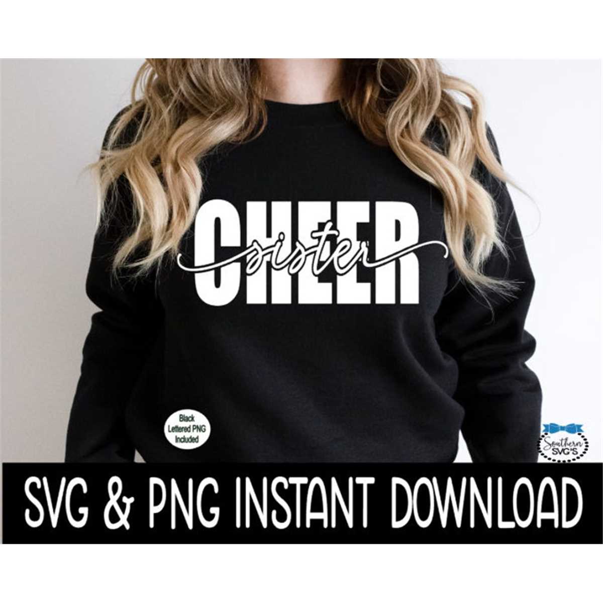 Cheer Sister SVG, Cheer Sister PNG, Cheerleader's Sister SvG | Inspire ...