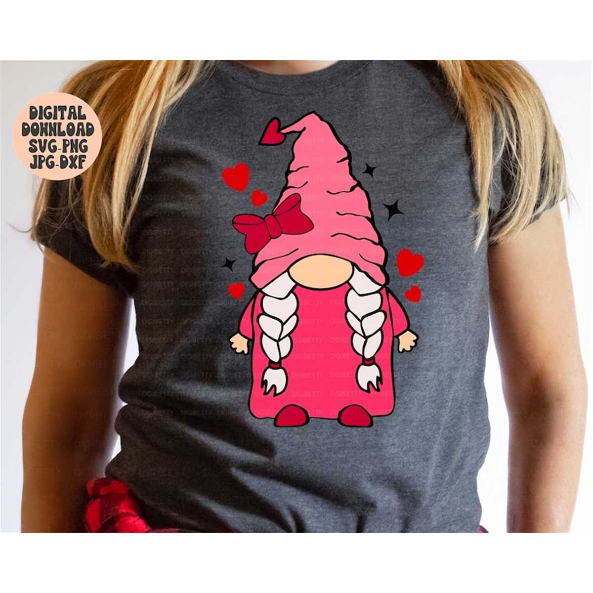 Valentine Gnome Svg, Png, Jpg, Dxf, Valentine's Day Svg, Gir - Inspire ...