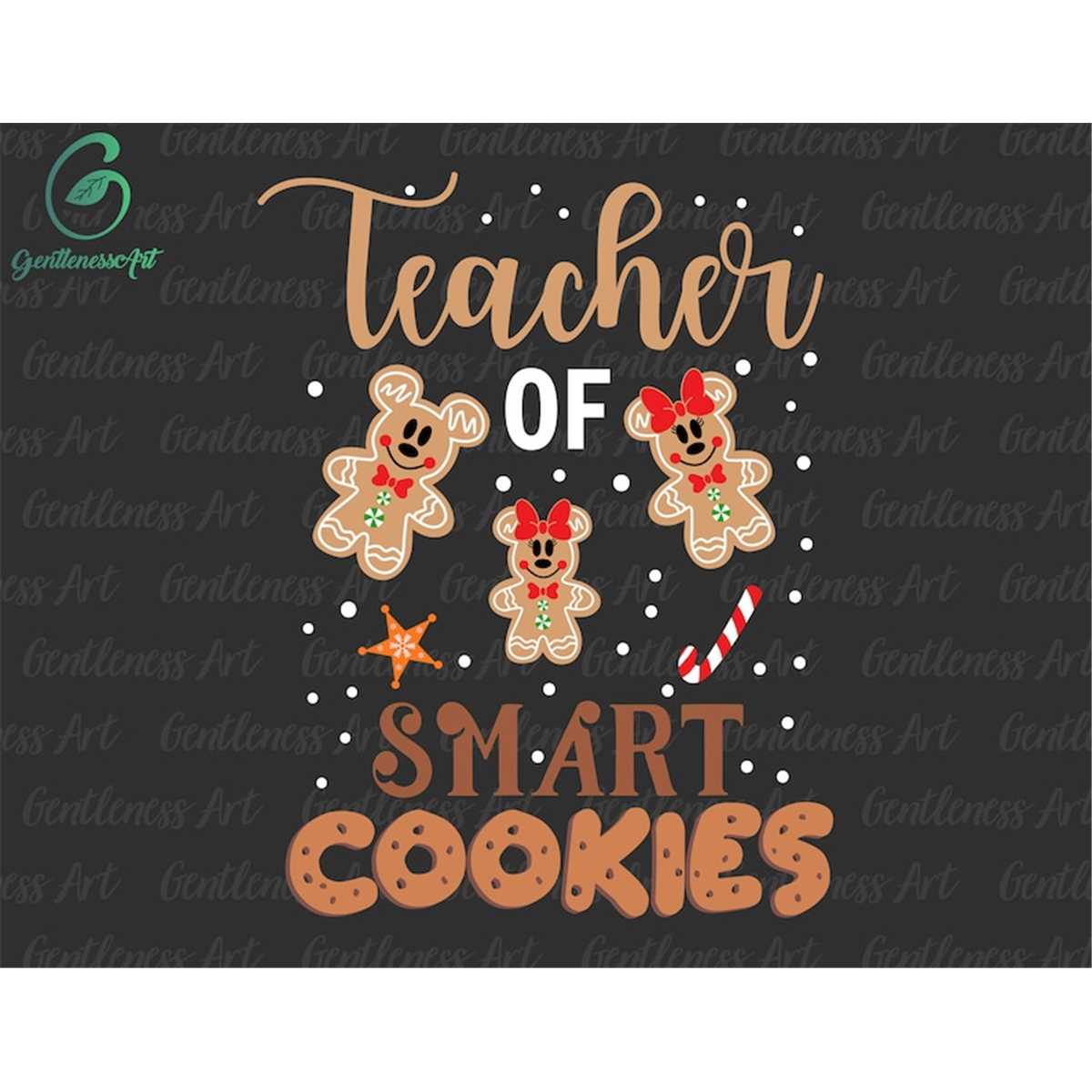 Christmas Teacher Of Smart Cookies Svg Png, Christmas Magic - Inspire ...