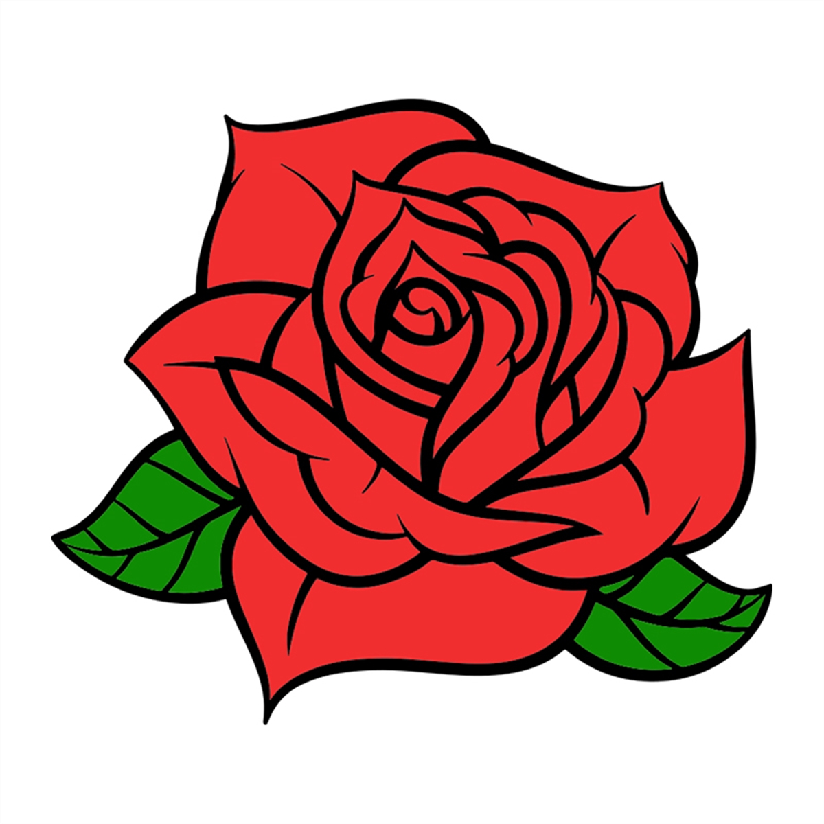 Flower Rose Red Buds Green Leaves Svg, Flower Svg, Rose Svg, - Inspire ...