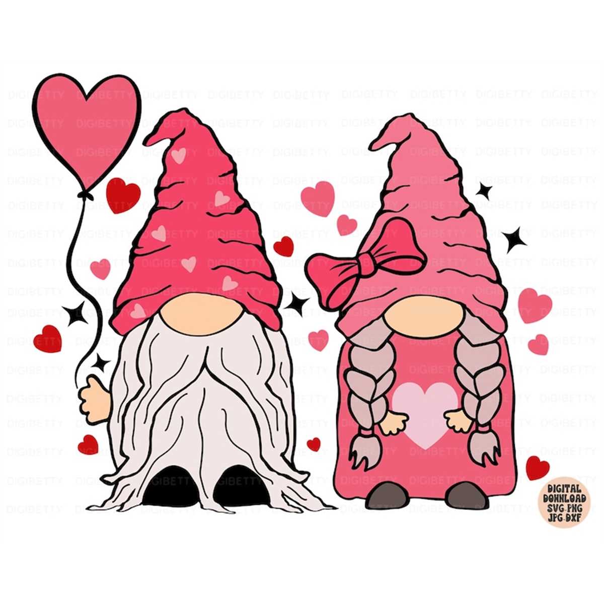 Valentine's Day Gnomes Svg, Png, Jpg, Dxf, Gnomes Svg, Gnome | Inspire ...