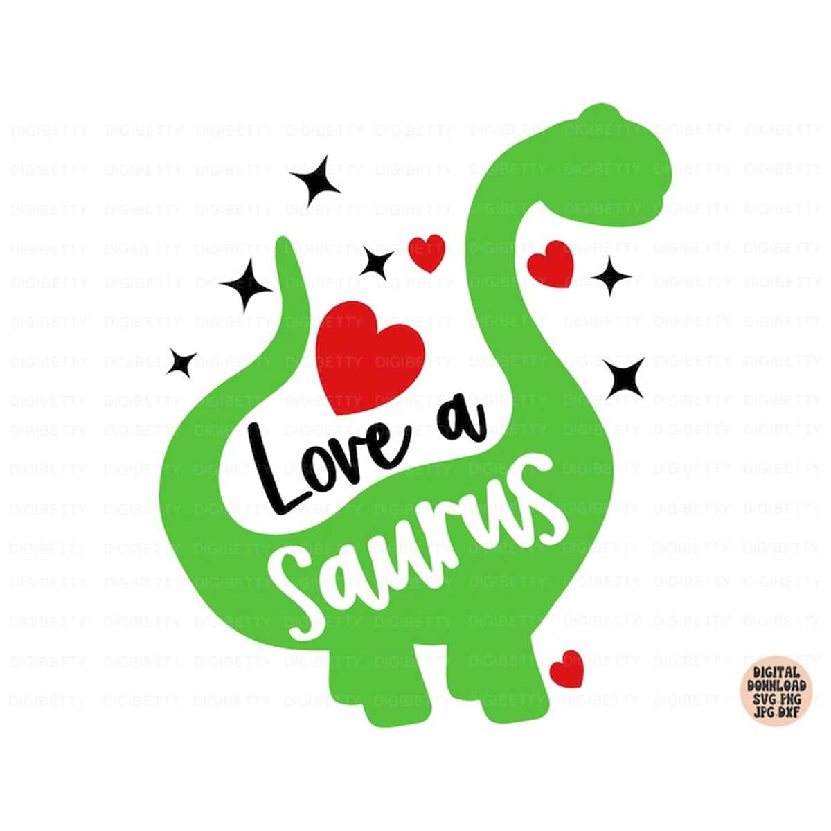 Valentine Dinosaur Svg, Png, Jpg, Dxf, Love a Saurus Svg, Bo - Inspire ...