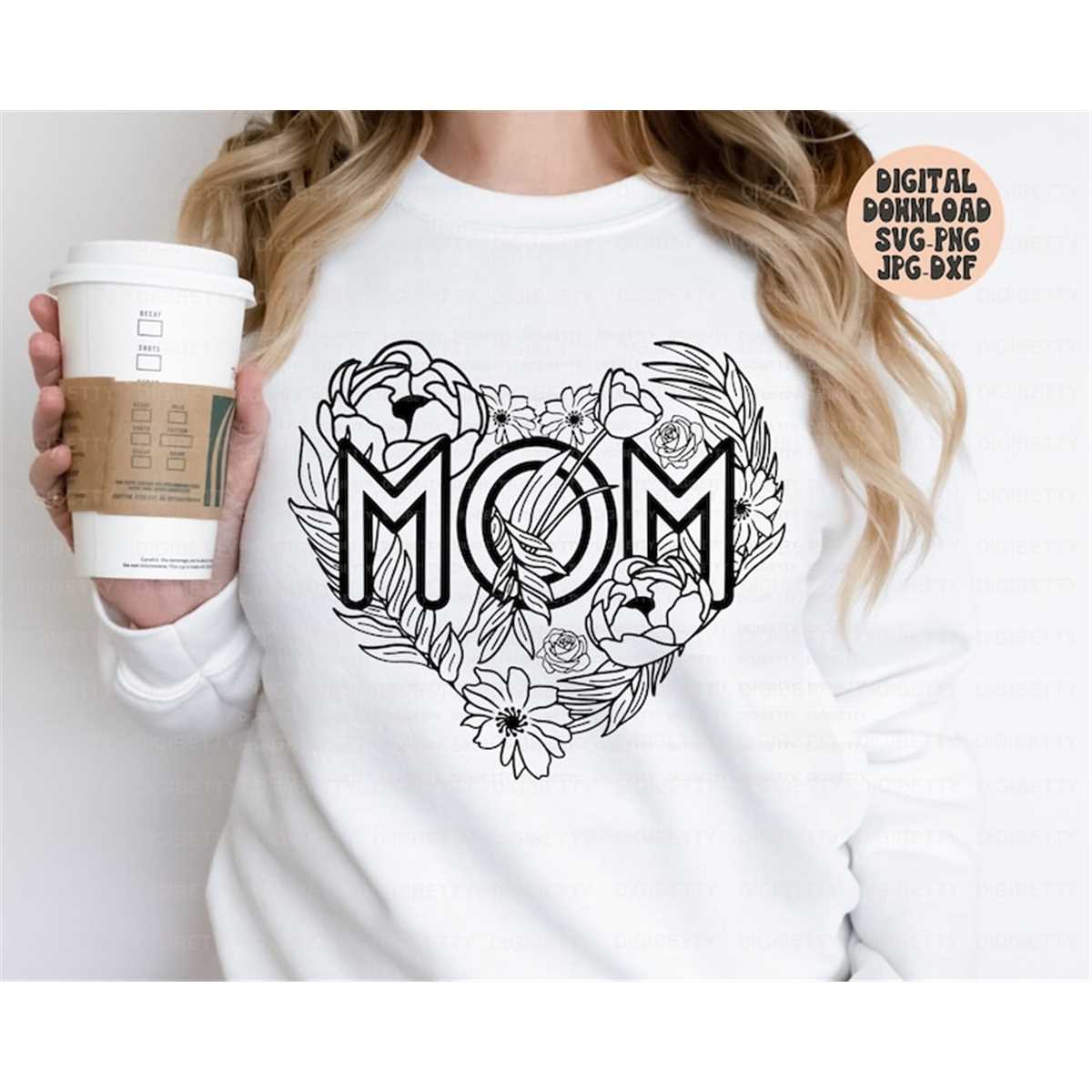 Mom Heart Svg, Png, Jpg, Dxf, Mom Svg, Mom Dxf, Mom Jpg, Mom | Inspire ...