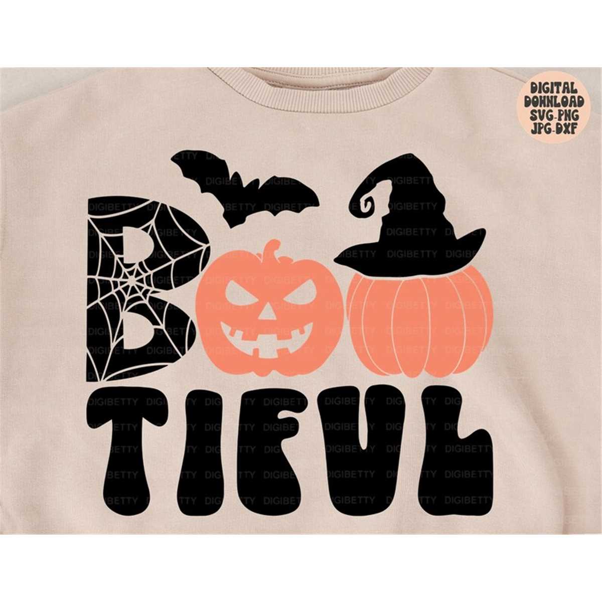 Bootiful Svg Png Jpg Dxf, Boo Svg, Halloween Svg Design, Jac - Inspire ...