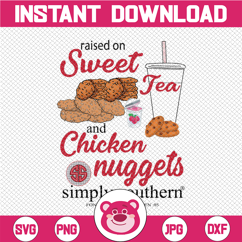 Sweet Tea and Chicken Nuggets Png, Chicken Nugget Png, Tea P | Inspire ...