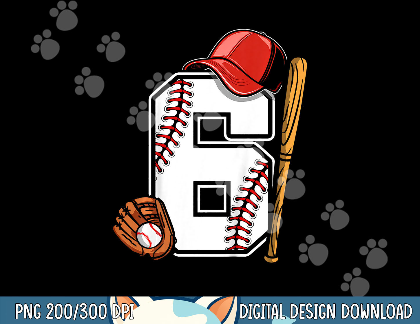 kids 6th birthday baseball boys kids six 6 years old copy - Inspire Uplift
