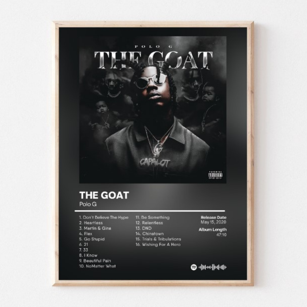 Polo G Poster Album Wall Art, Music Lover Fan Poster, Home | Inspire Uplift