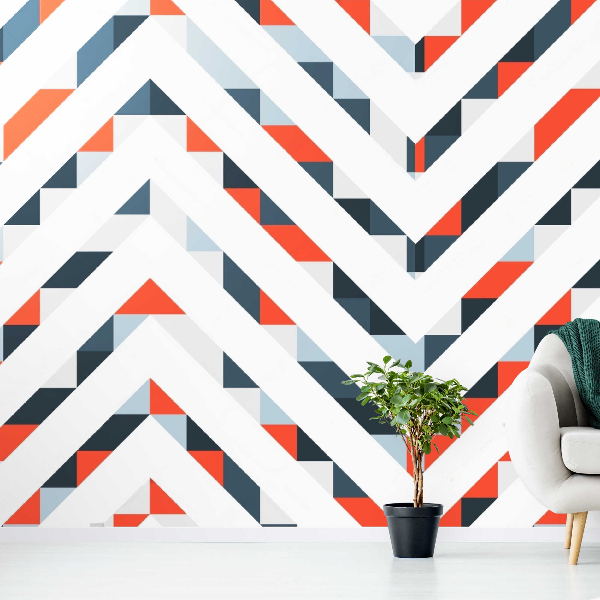 RevitalizeSpace: Modern Geometric Peel-and-Stick Wall Mural | Inspire ...