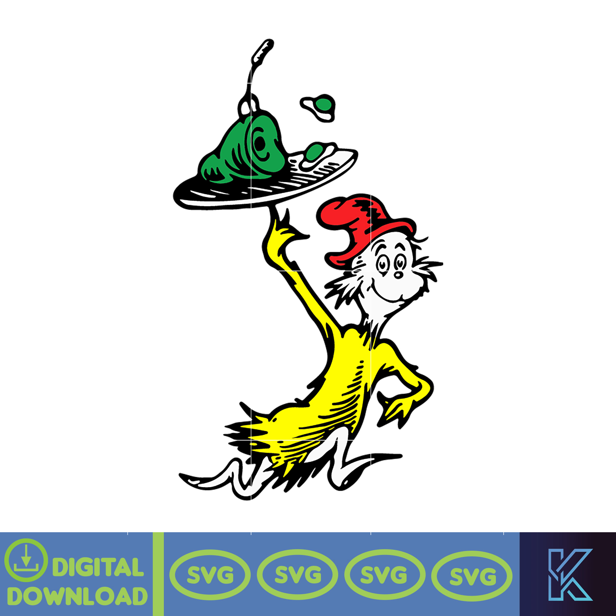 Dr.Suess Svg, Dxf, Png, Dr.Suess book Png, Dr. Suess Png, Su | Inspire ...