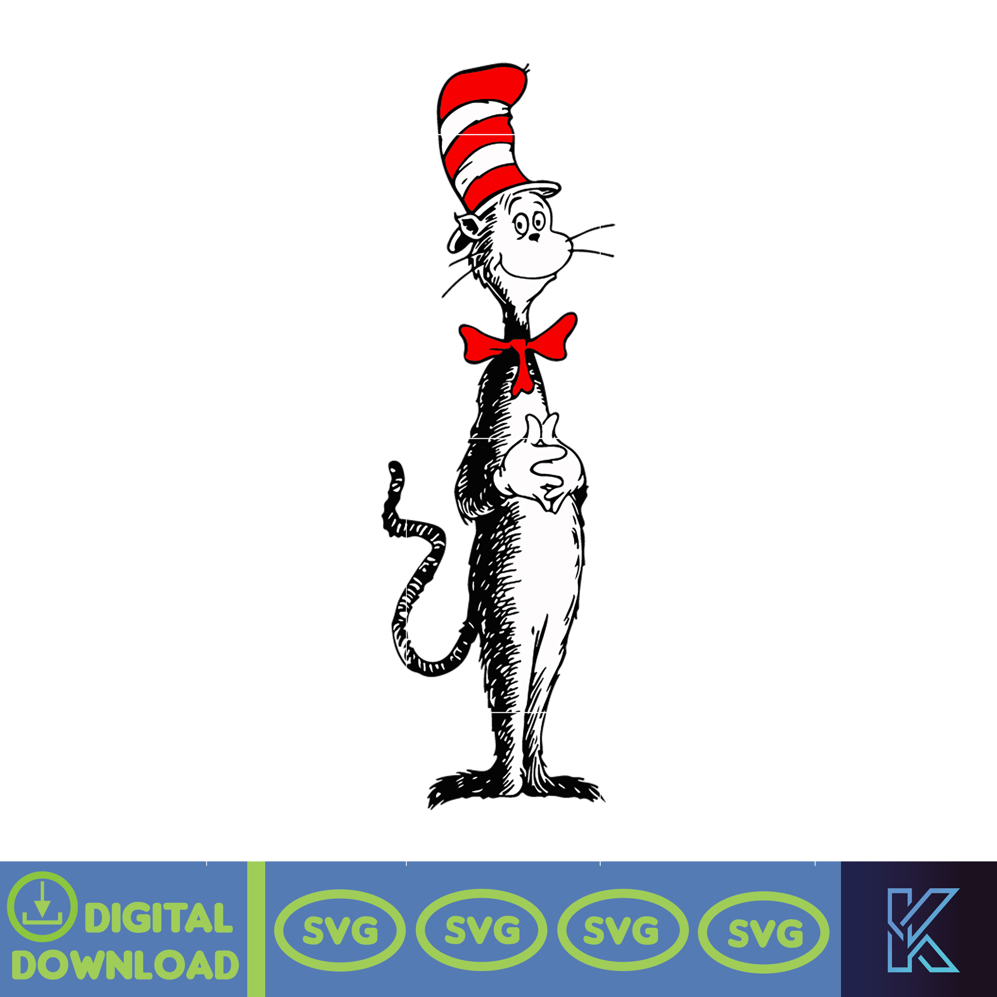 Dr.Suess Svg, Dxf, Png, Dr.Suess book Png, Dr. Suess Png, Su | Inspire ...
