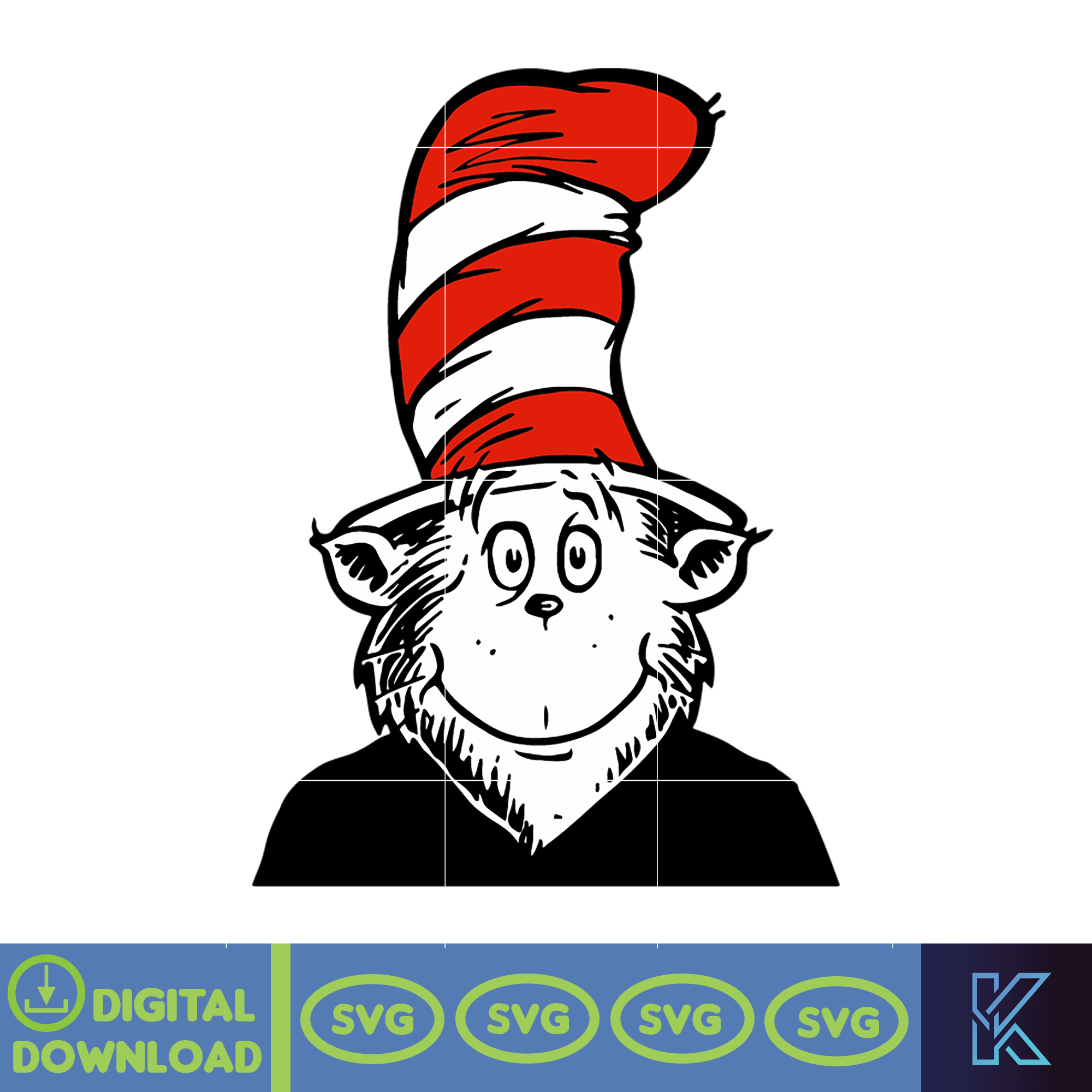Dr.Suess Svg, Dxf, Png, Dr.Suess book Png, Dr. Suess Png, Su | Inspire ...