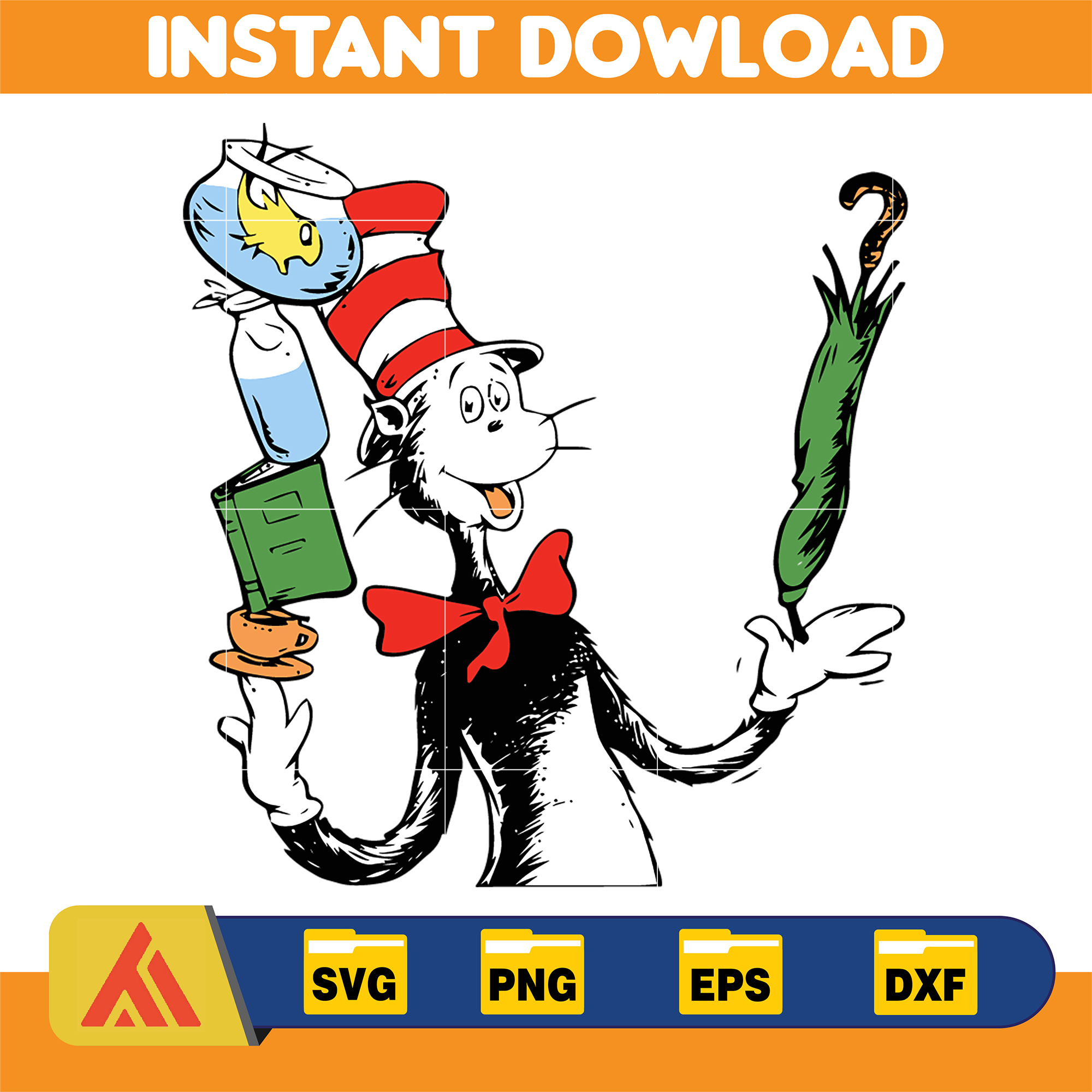 Dr.Suess Svg, Dxf, Png, Dr.Suess book Png, Dr. Suess Png, Su | Inspire ...