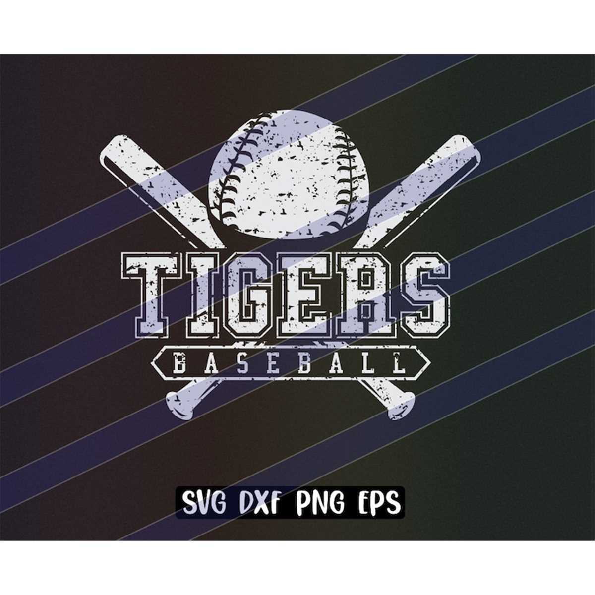 Tigers Baseball cutfile download svg dxf png eps instant dow | Inspire ...